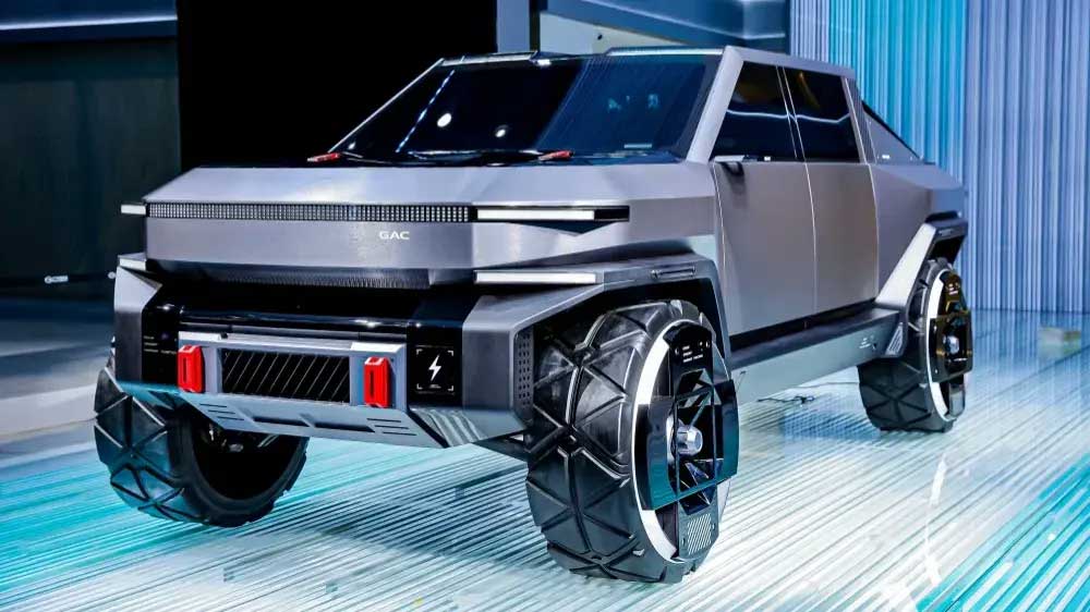 Inovasi Truk Listrik: GAC Pickup 01 Tantang Dominasi Tesla Cybertruck ...